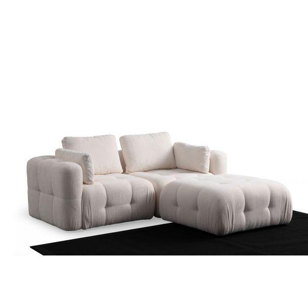 ATELIER DEL SOFA Modularna ugaona garnitura Amaris, bela