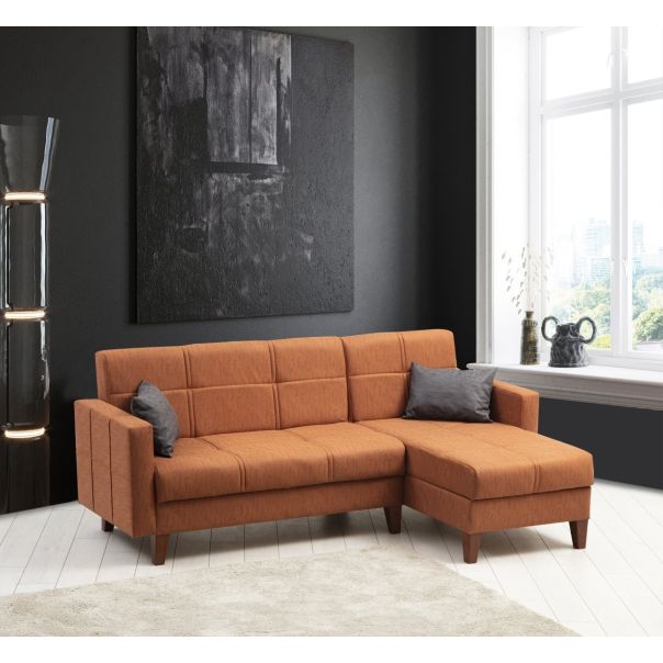 ATELIER DEL SOFA Ugaona garnitura Polya, cigla