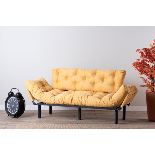ATELIER DEL SOFA Trosed sofa Nitta, žuta