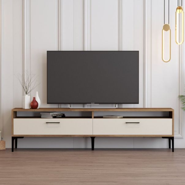 HANAH HOME TV komoda Istanbul 2, braon/krem