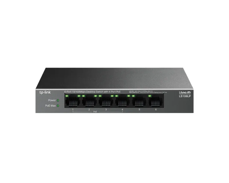 TP-LINK LS106LP 6-port 10/100mbps Desktop switch