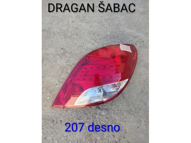 PEUGEOT 207 stop svetlo desno led