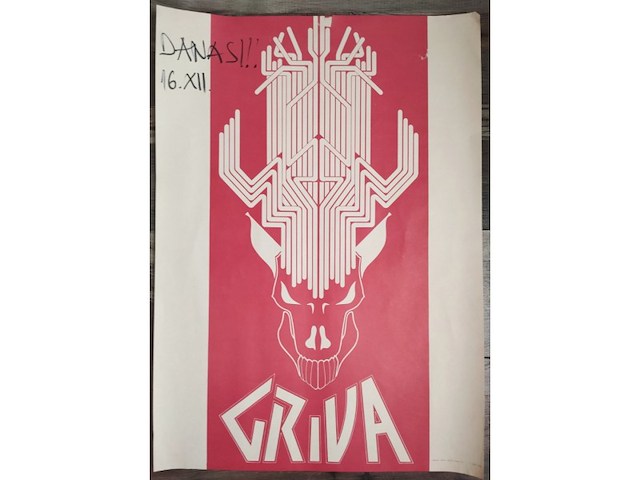 Griva - koncertni plakat