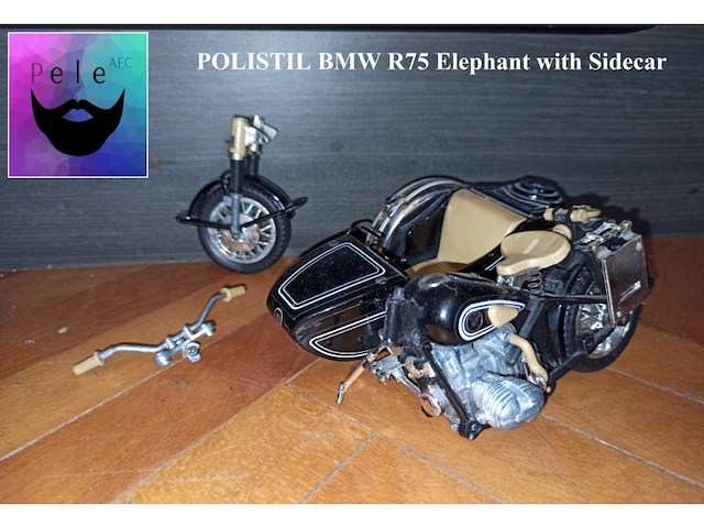 Polistil motor BMW R75 Sidecar