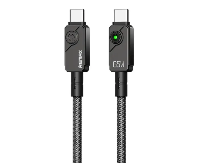 REMAX Kabl Swift Fast charging braided data cable 1.2M C36 65W(C-C) crni