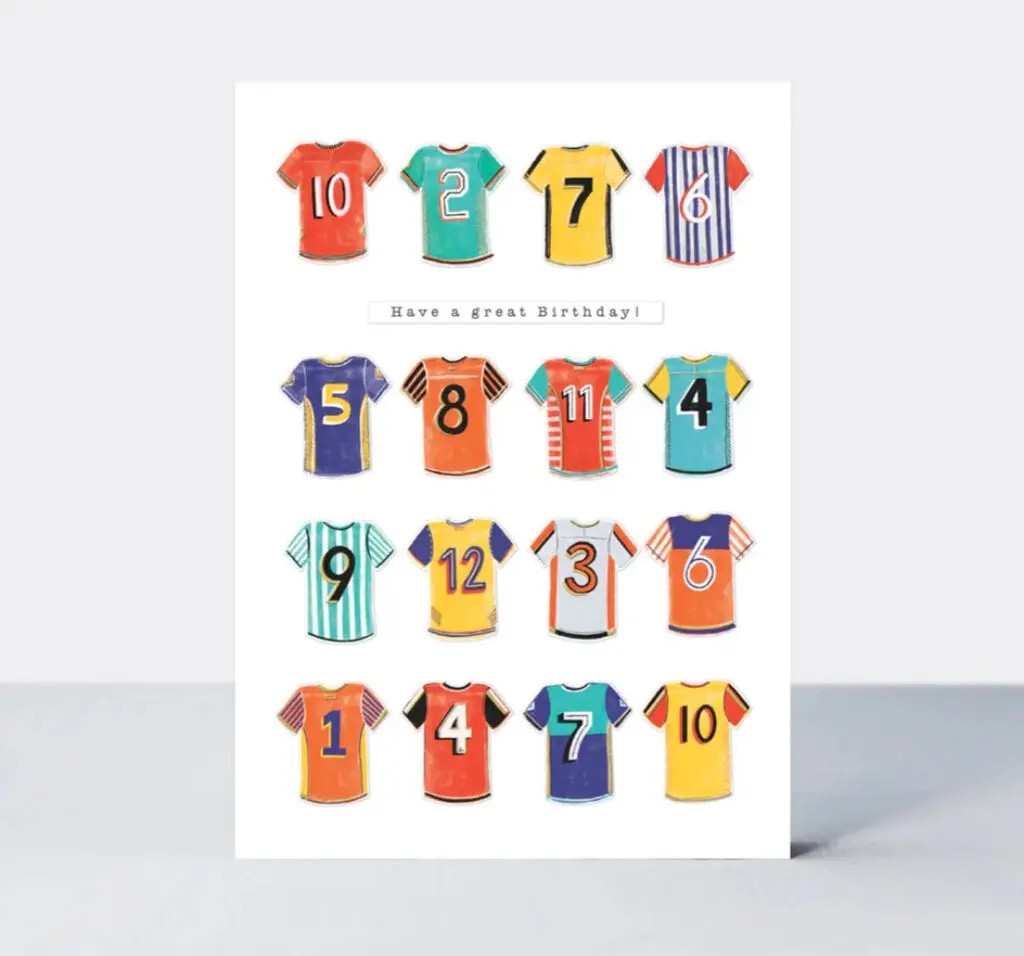 Rachel Ellen Čestitka Birthday Football Shirts