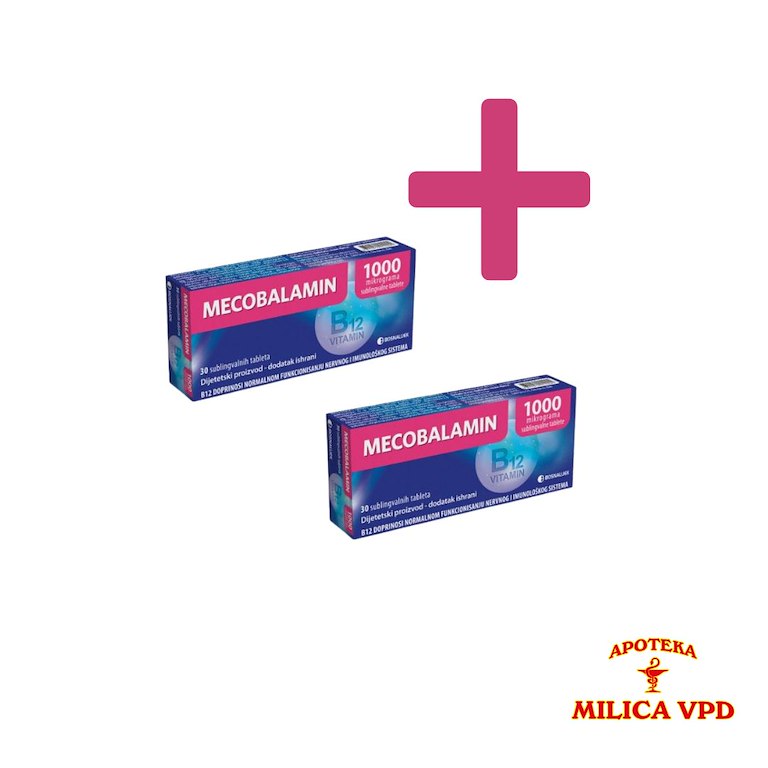 Mecobalamin 100mcg sublingvalne tablete A30 1+1 GRATIS