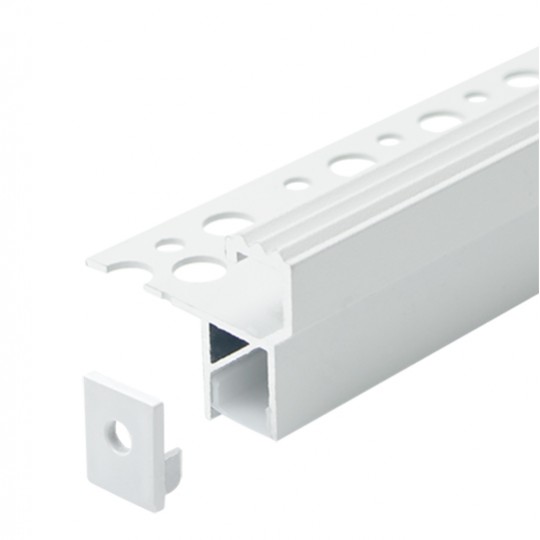 ALUMINIJUMSKI PROFIL ZA LED TRAKE 37X29X2000 SA DIFUZEROM MA07-W BELI MITEA 555069