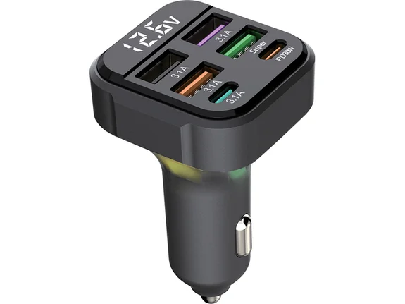 Auto punjač Superior K35 5V 3.1A PD 30W crni