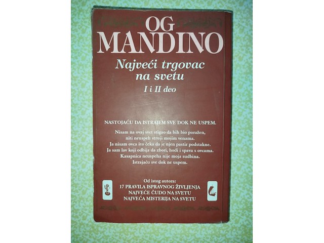 Najveći trgovac na svetu I i II deo - Og Mandino