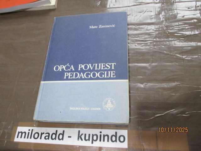 Opća povijest pedagogije Mate Zaninović