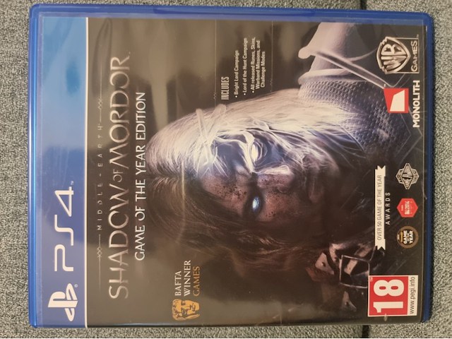 PS4 Middle-earth Shadow of Mordor (GOTY Edition)