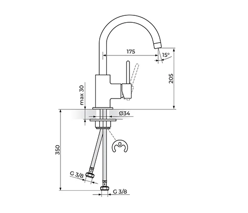 Rosan slavina Zerro JZ38101
