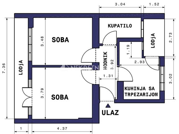 VRTLARSKA, Zemun Centar 65m2 TOP LOKACIJA