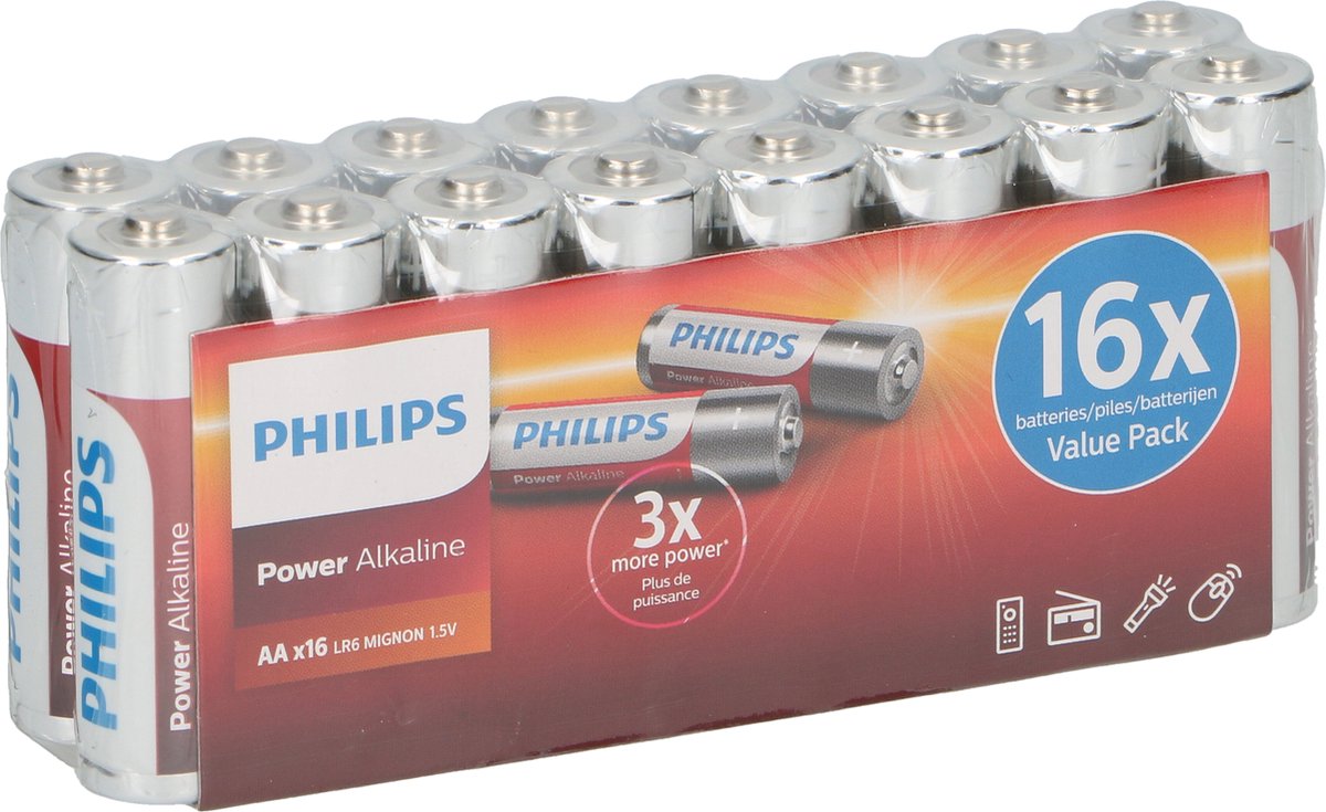 Philips Baterija LR6/AA 16PCS