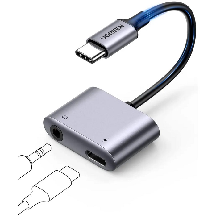 UGREEN CM231 USB-C Na 3.5mm I USB-C Audio Adapter (Sivi)