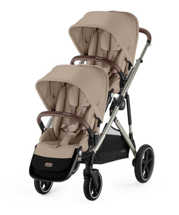Cybex Gazelle S kolica za blizance Taupe frame - Almond Beige