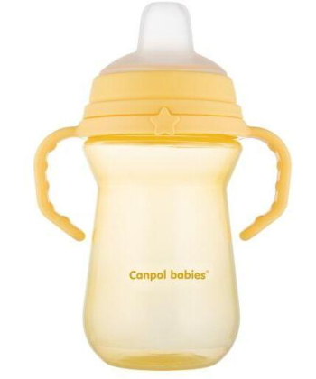 Canpol babies šolja 250ml sa silikonskim kljunom 56/615 - yellow