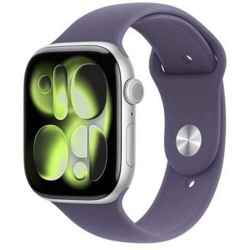 APPLE Watch S11 GPS 42mm Silver Aluminium Case with Purple Fog Sport Band - M/L meu74rk/a