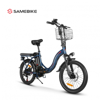 Elektricni bicikl Samebike CY20 tamno plavi