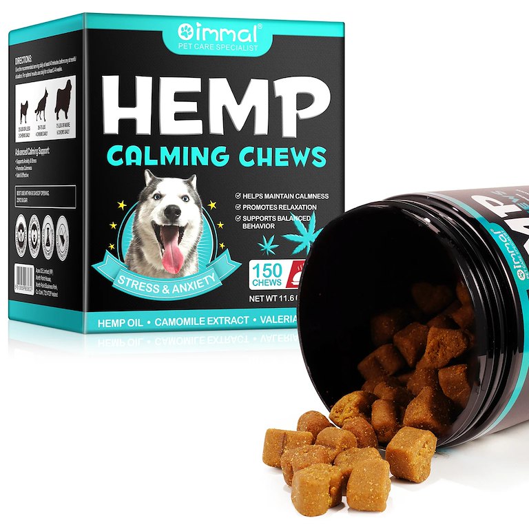 Oimmal Hemp Calming Chews Pačetina i ekstrakt konoplje 150 kom