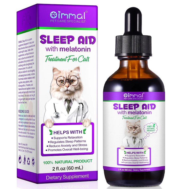 Oimmal Sleep Aid Drops Cat sirup sa Melatoninom 60 ml