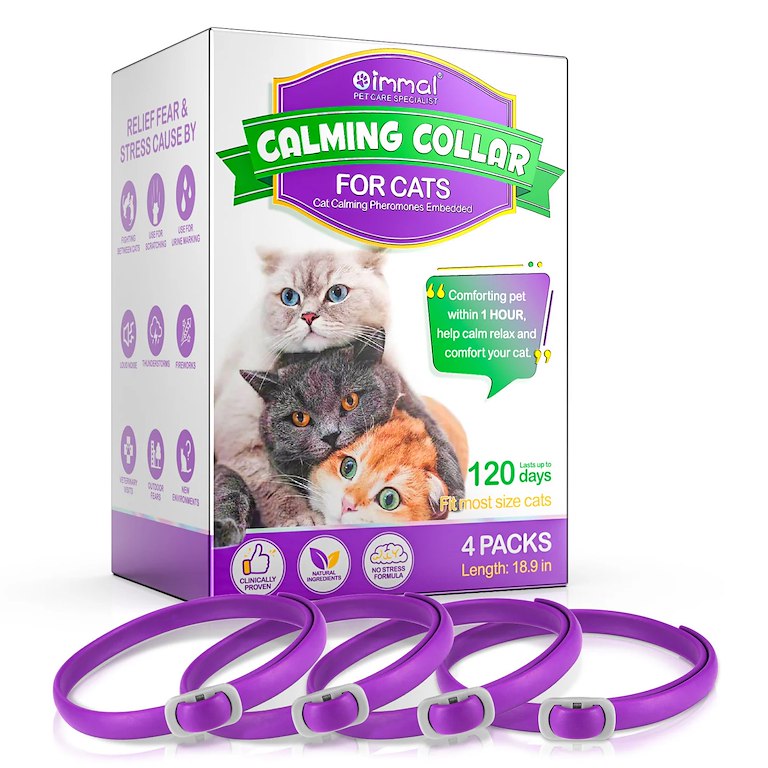 Oimmal Calming Collar for Cats 4 kom
