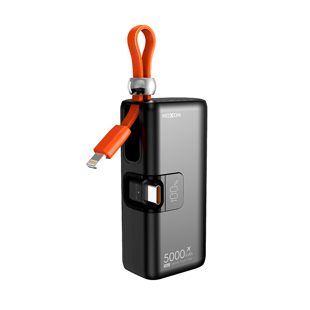 Univerzalna Back Up Baterija Moxom MX-PB161 fast PD20W+ PD22.5W 5000mAh crna (MS)