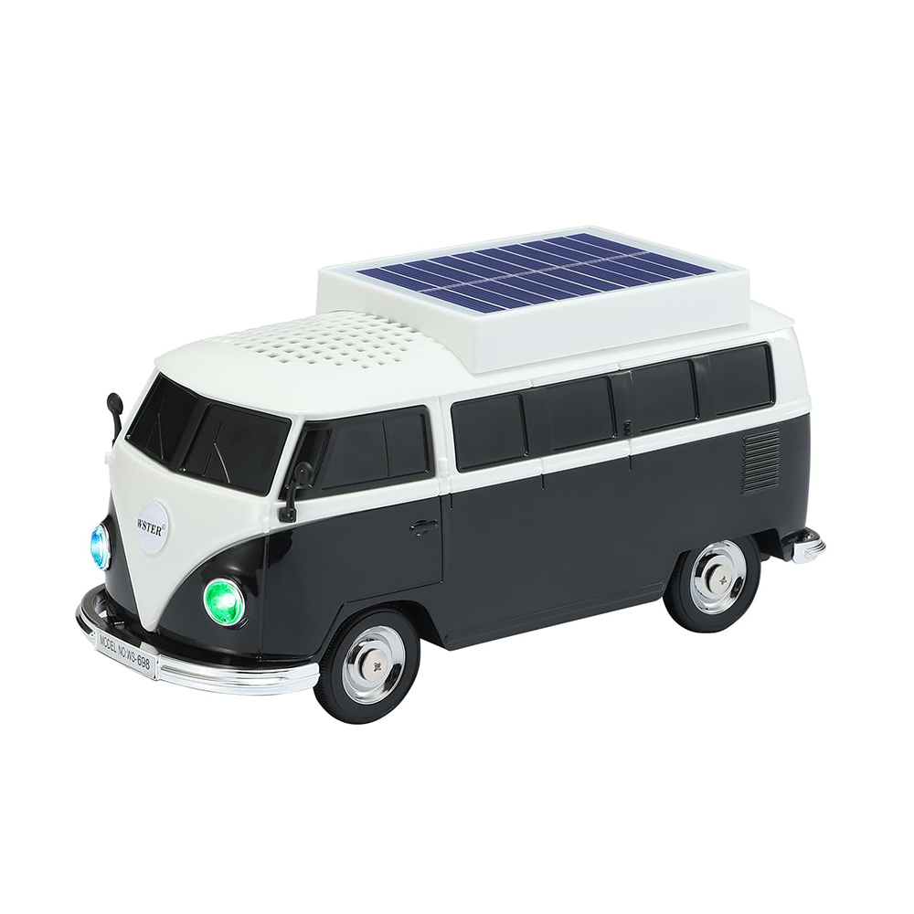 Zvucnik bluetooth WS-698 sa solarnim punjenjem auto crno beli (MS)