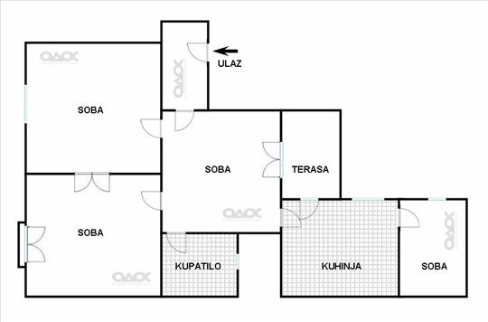 Odlična lokacija, renoviran, polunamešten stan