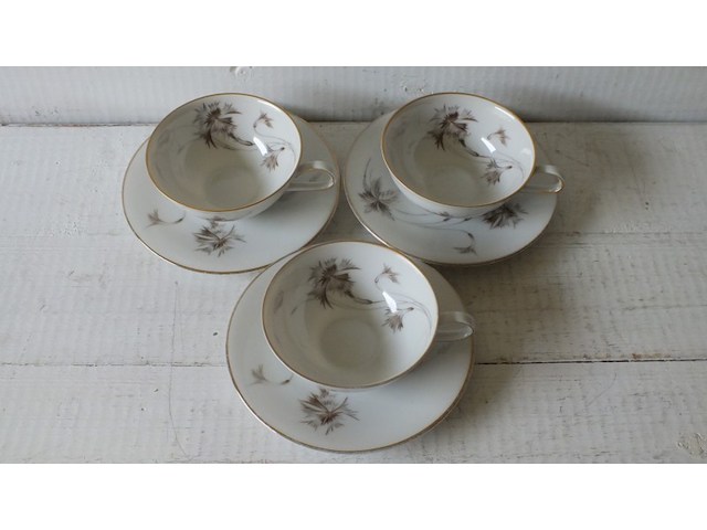 Set od 3 porcelan šoljica za kafu H&;C Heinrich 30te