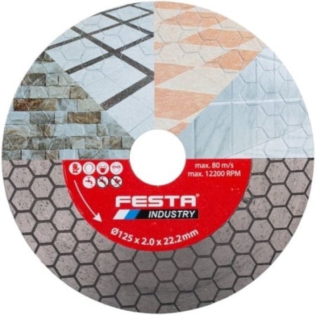 Rezna ploča dijamantska profi 125x2.0mm FESTA INDUSTRY