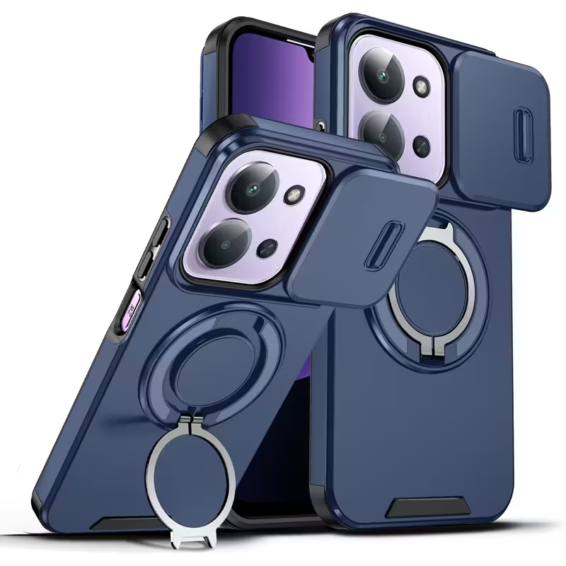 Zastitna maska (futrola) CamShield Ring stand - Xiaomi Redmi 15C 4G EU 173mm plava