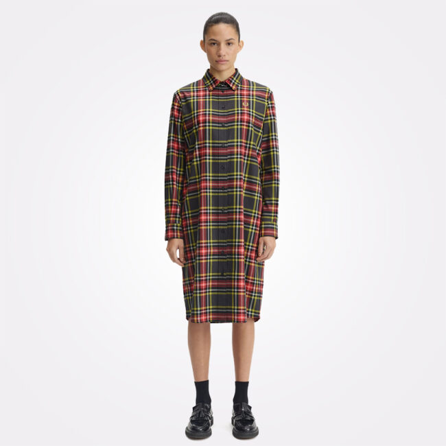 Fred Perry Tartan Shirt Dress