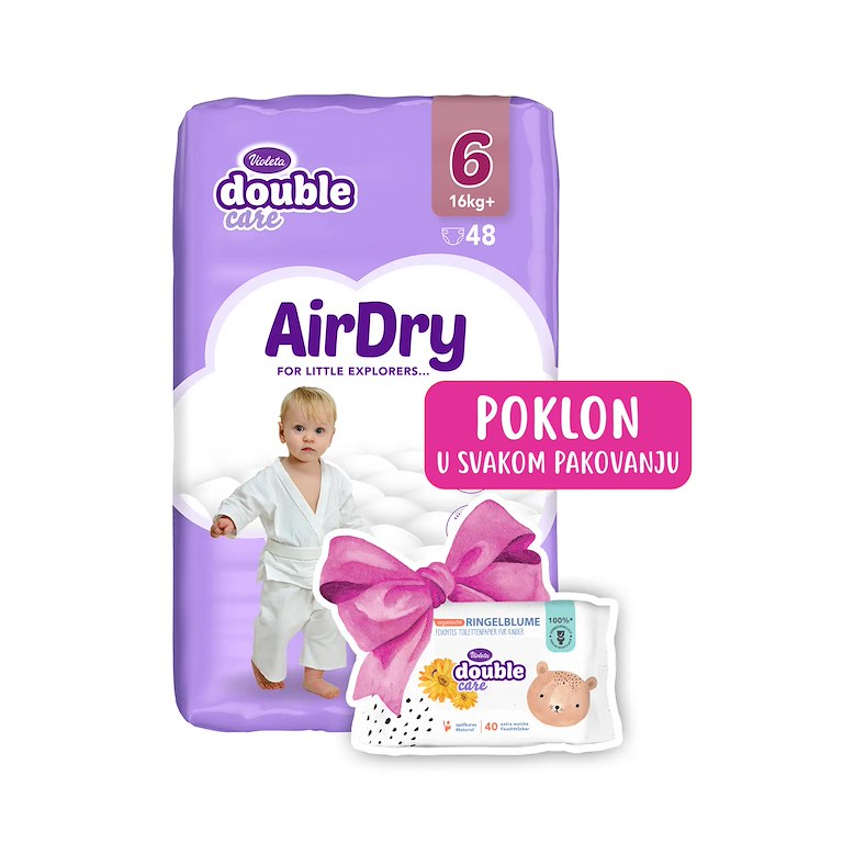 Violeta pelene DC Air Dry, 6, 16+kg, 48 komada