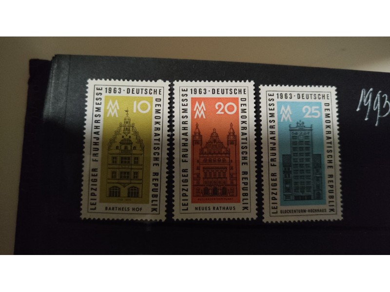 DDR 1963 KOMPLET MNH