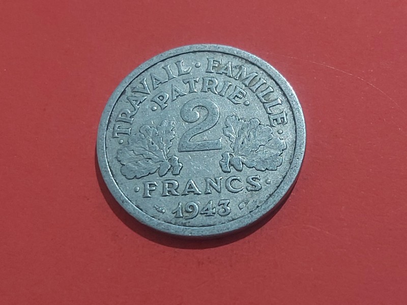 Francuska - 2 francs 1943 god
