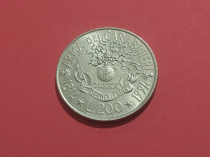 Italija - 200 lira 1994 god Jubilarna