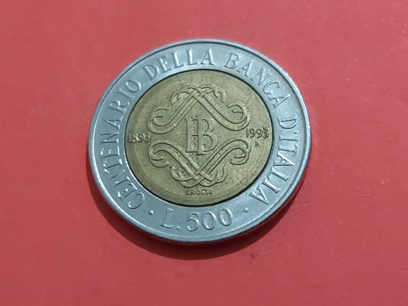 Italija - 500 lira 1993 god - jubilarna