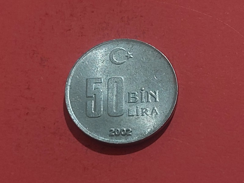 Turska - 50 lira 2002 god