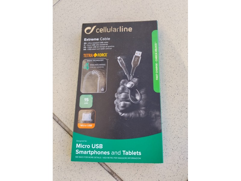Cellularline micro USB smartfon i tablet