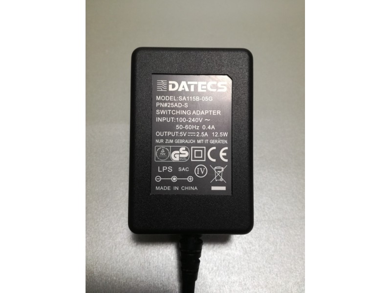 Datecs punjac adapter 5V 2.5A (3.5x1.35mm)