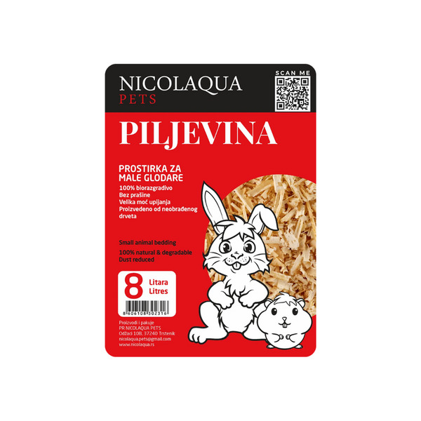 Nicolaqua Piljevina za glodare 8l