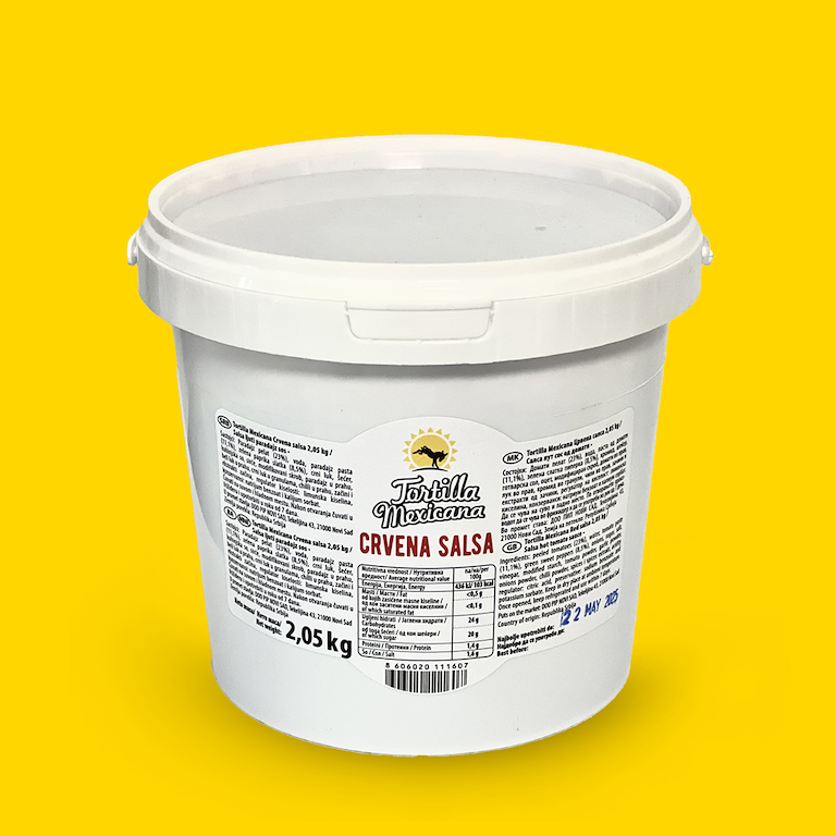 Tortilla Mexicana Crvena salsa 2,05 kg