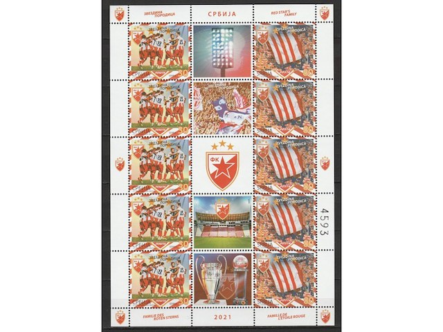 Zvezdina porodica, Crvena Zvezda - 2021 - MNH