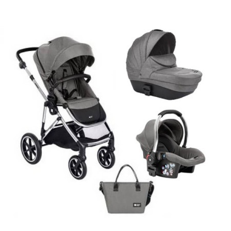 Kikka Boo Kolica Thea 3in1 premium set sa autosedištem I-Xtend I-size i tvrdom korpom Grey ( KKB20135 XTSET )