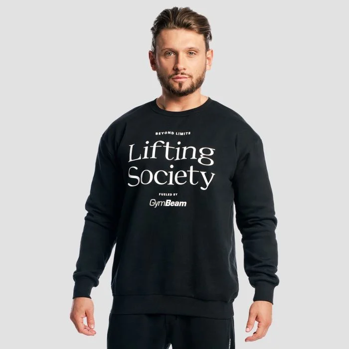 Muški duks Lifting Society Black - GymBeam