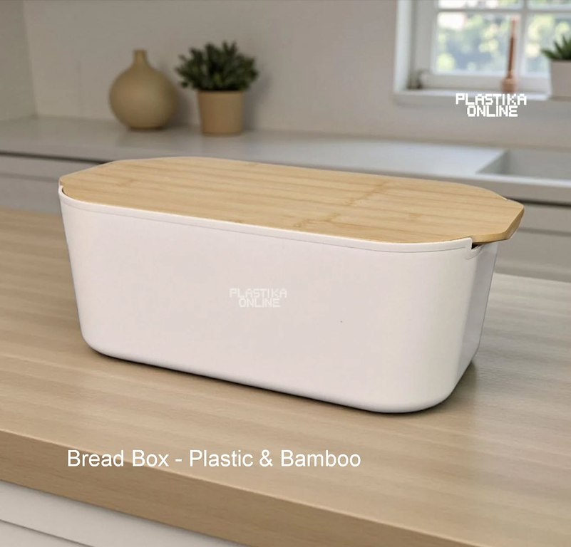 Kutija za hleb Bread Box plastic & bamboo