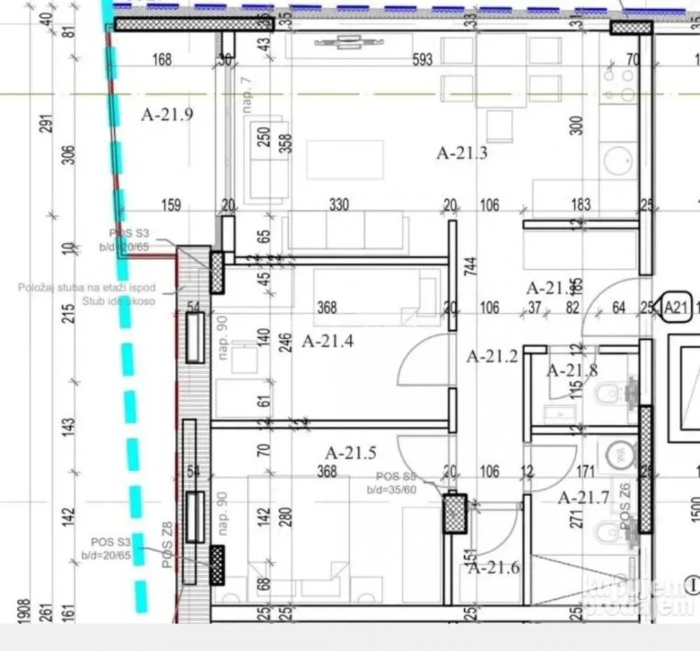 Prodaja, dvosoban stan, 60m², Pančevo, Srbija