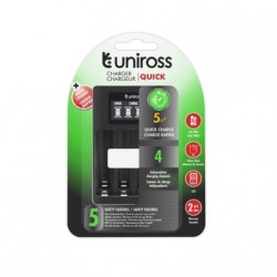 UNIROSS FRANCE PUNJACI USB DO 4 KOM ACCU AA/AAA/ LCD DISPLAY BRZI